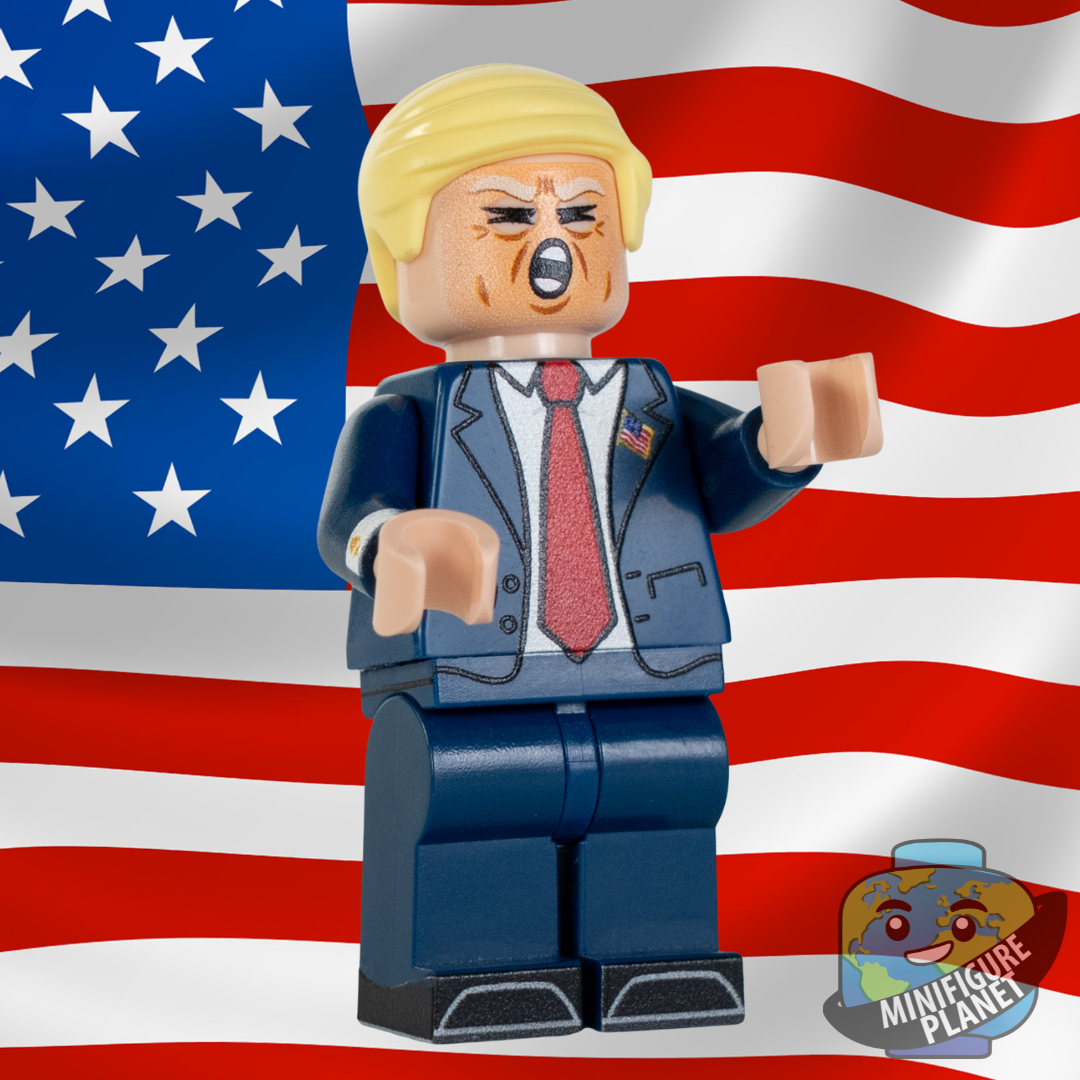 Lego Donald Trump Custom Printed Minifigure – Minifigure Planet